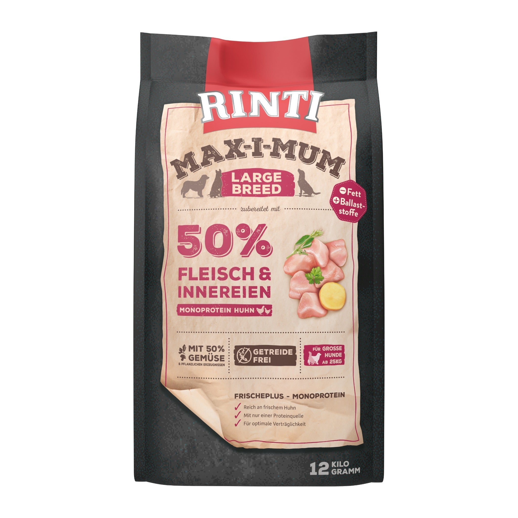 RINTI Max-i-Mum Adult Large Breed Hundetrockenfutter - Huhn